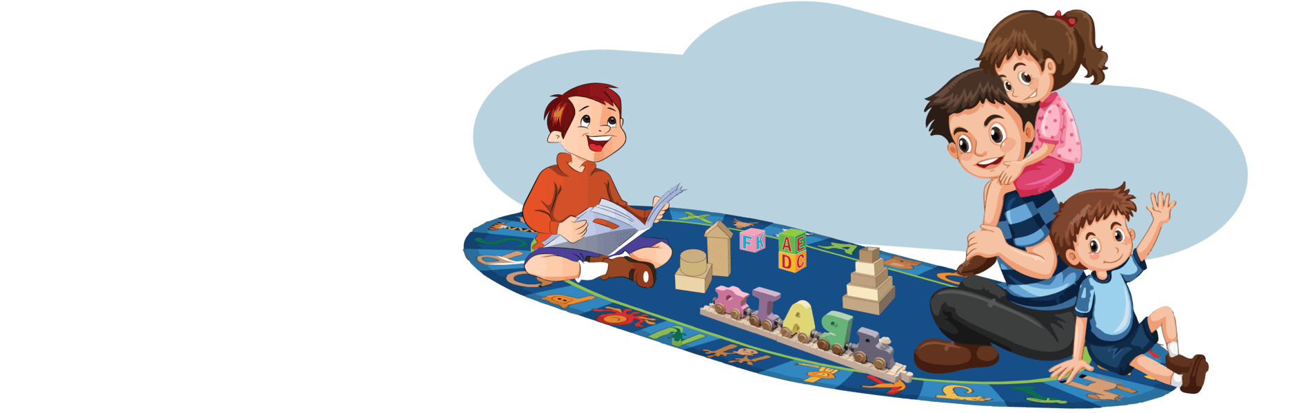 Sensory Toys, Classroom Rugs, Personalized Books - Alphabet Trains